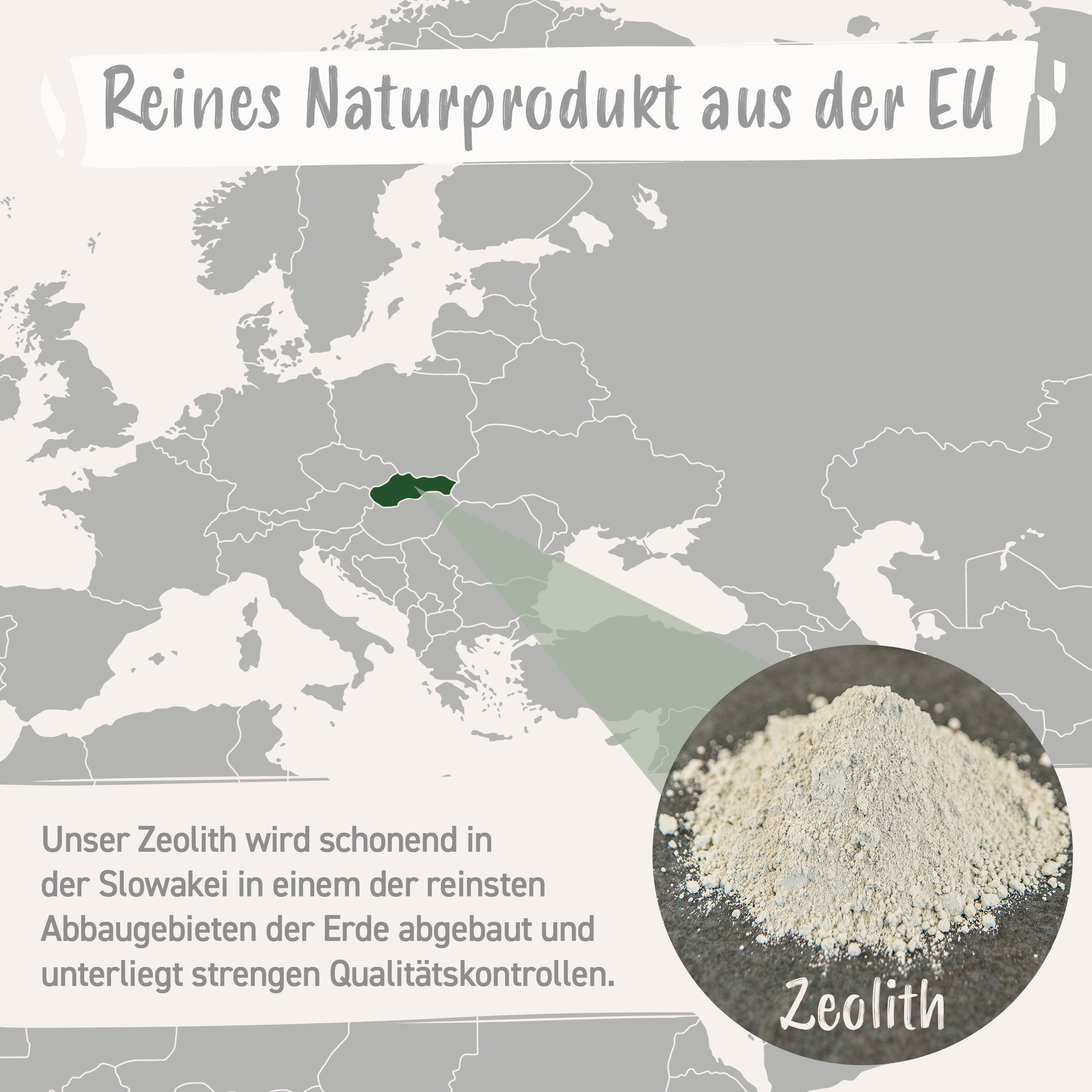 Zeolith Pulver extrafein | Premium-Qualität – NaturaForte